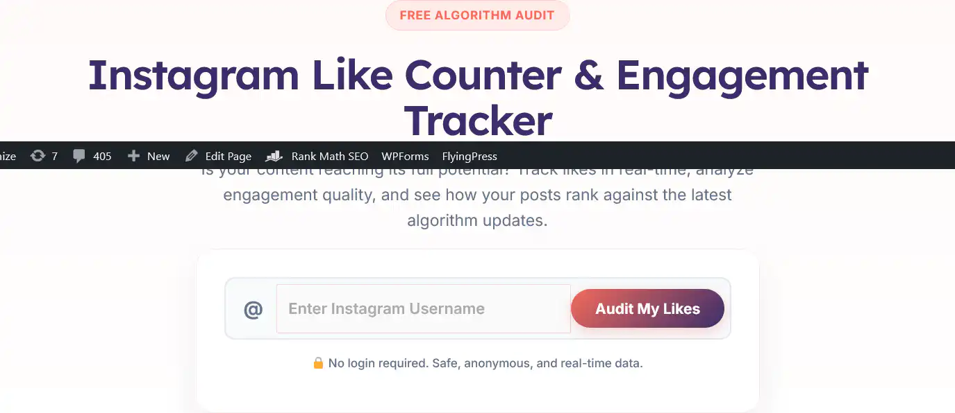 Instagram Like Counter | Real-Time Like Tracker & Audit - Azexo